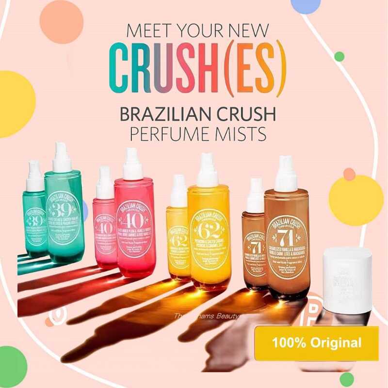 SDJ Brazilian Crush Cheirosa Body Perfume Mist Spray 90 Ml B6a | Shopee ...