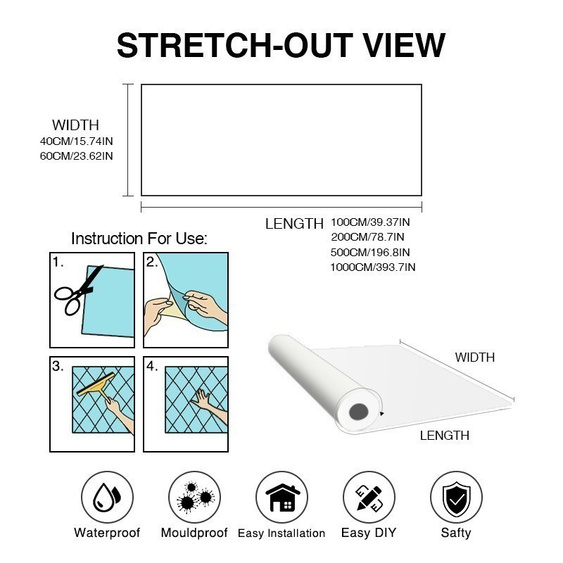 Waterproof Brown Wood Grain Peel & Stick Wallpaper for Kitchen Cabinet ...