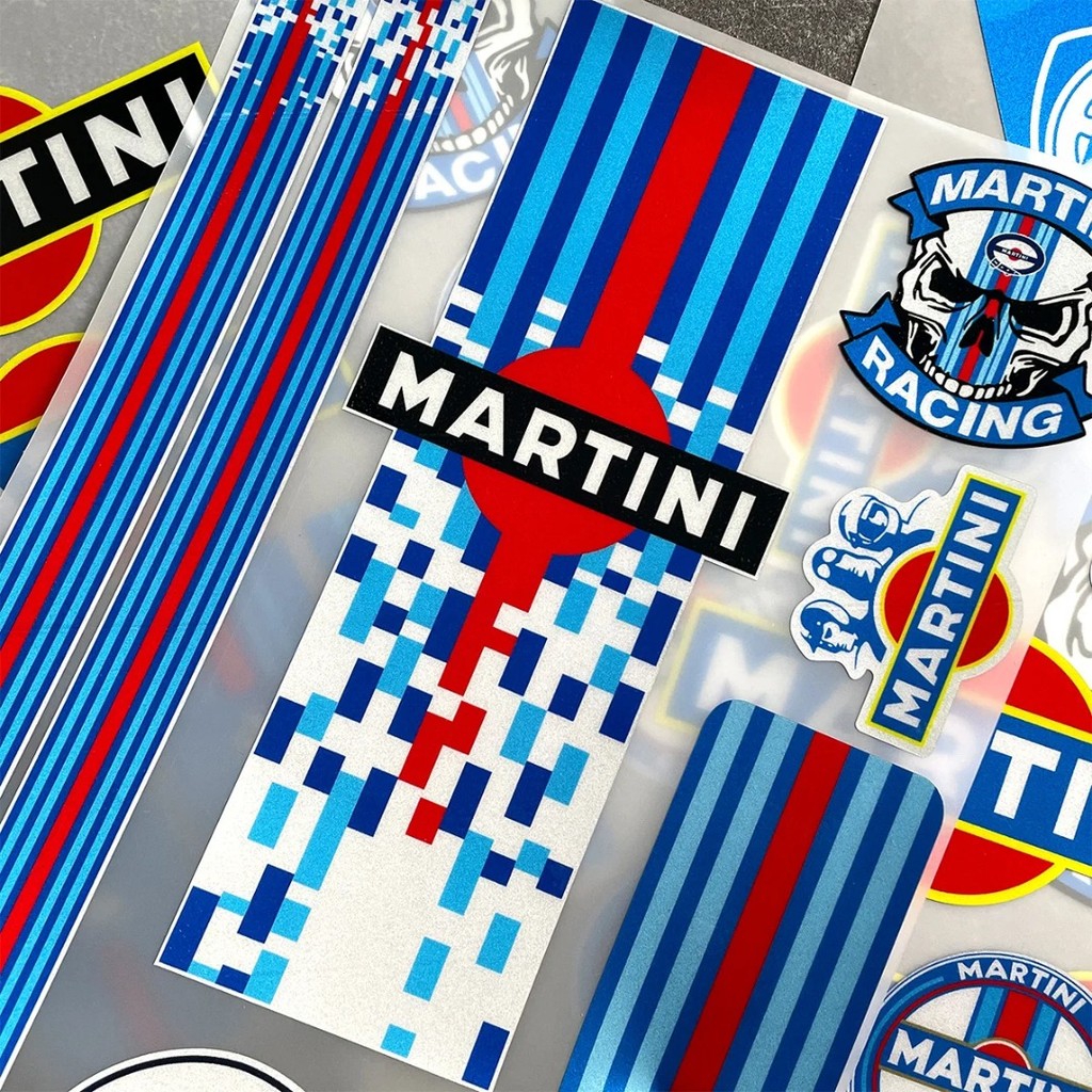For MARTINI Car Sticker Motocross Racing Off-road Laptop Trunk Stickers ...