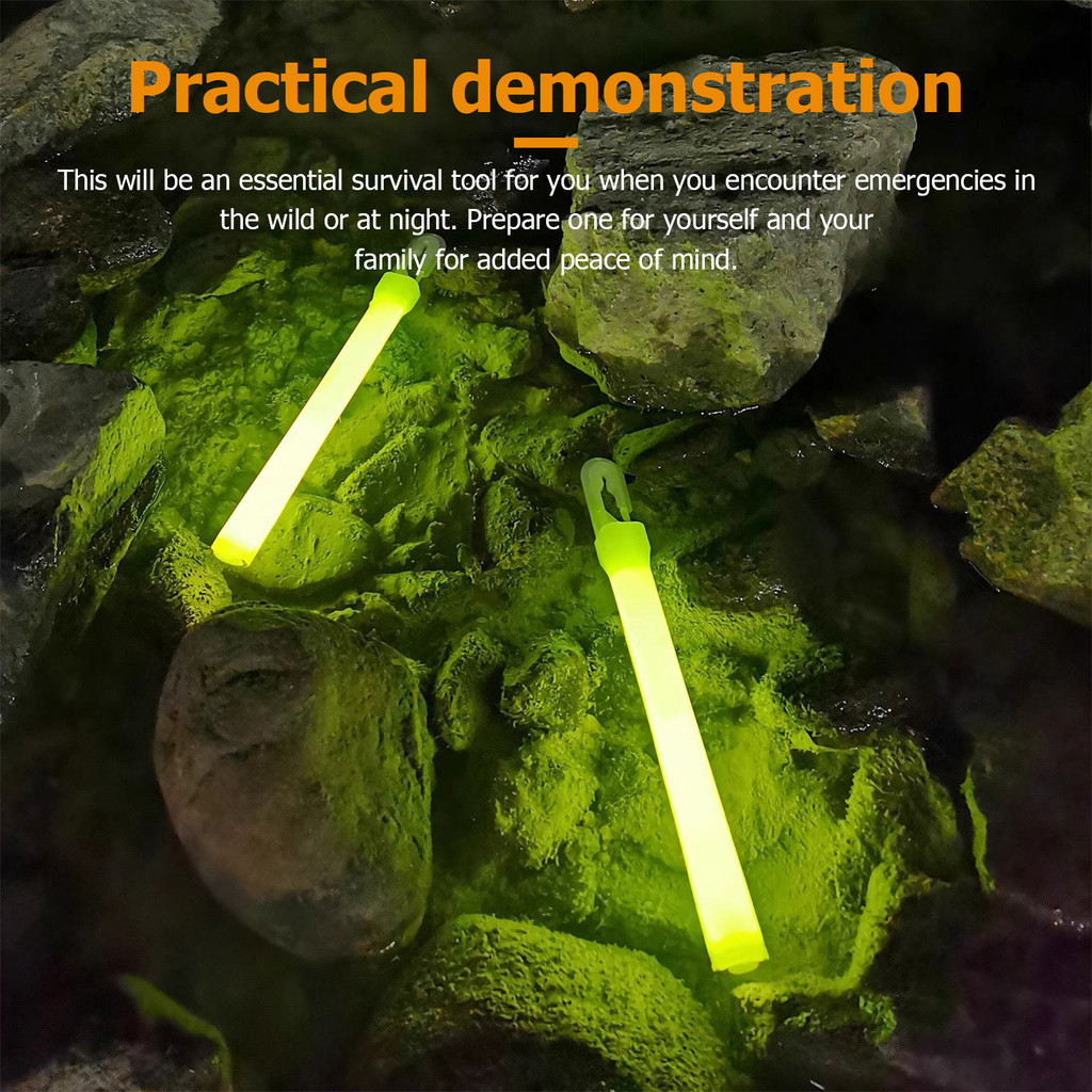Multifunctional 6-Inch lights Glow Sticks Long-Lasting Glow for Outdoor ...