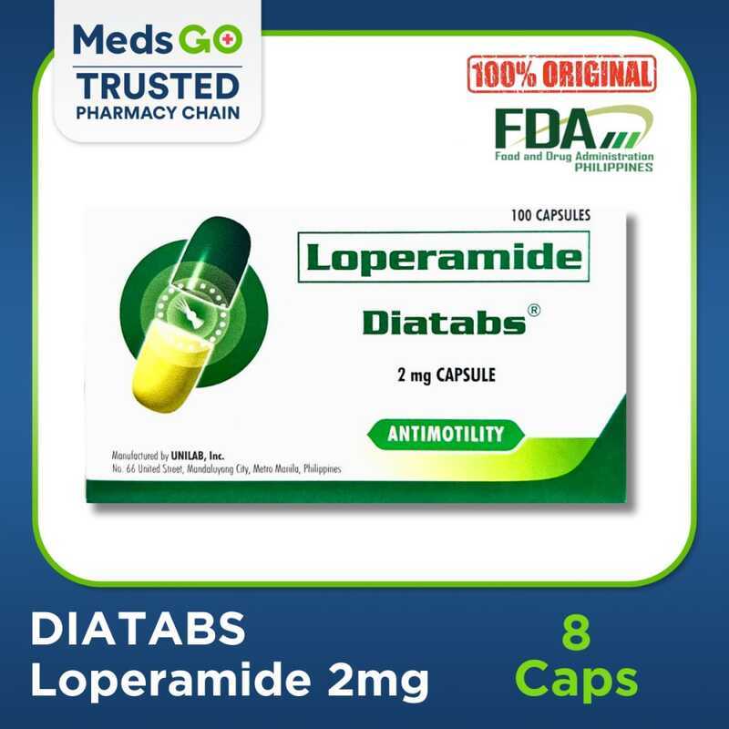 DIATABS 8 Capsules - Loperamide 2Mg From Diarrhea Latest Validity ...