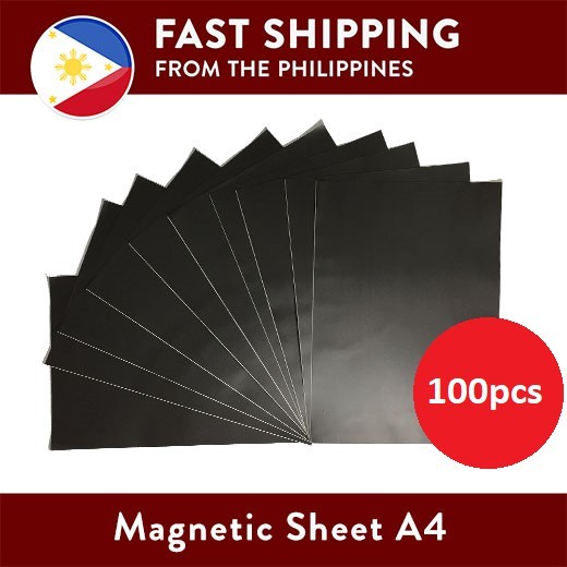 Magnet Manila Rubber Magnetic Sheets A4 Size With Adhesive | Shopee ...