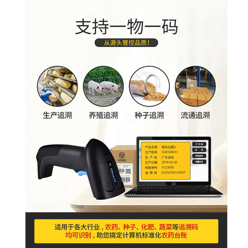 D QR Mobile Phone Screen Scanning D Wireless Barcode Scanner ...