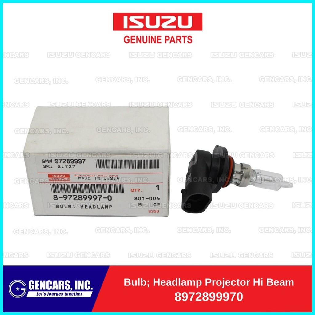 Isuzu Bulb; Headlamp Projector Hi Beam 12V 60W Alterra / Dmax ...