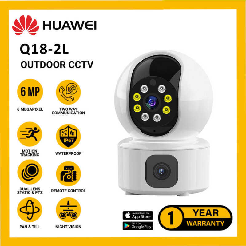 HUAWEI Dual Lens CCTV Camera Wifi Connect 360 With Audio And Speaker ...