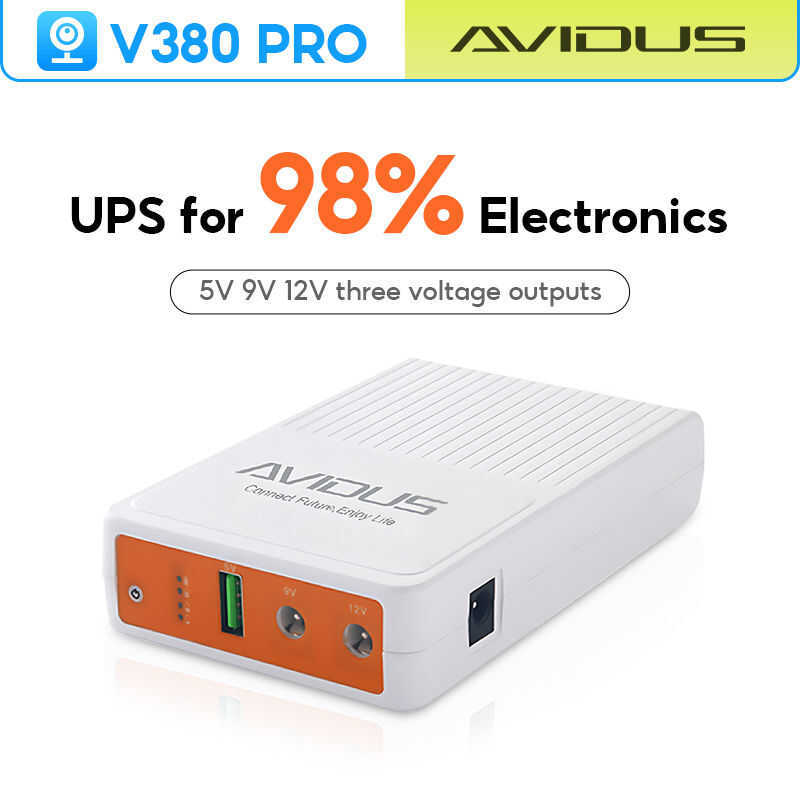 59 AVIDUS V380 PRO Compact 10400Mah Mini UPS Battery Backup For Smart ...