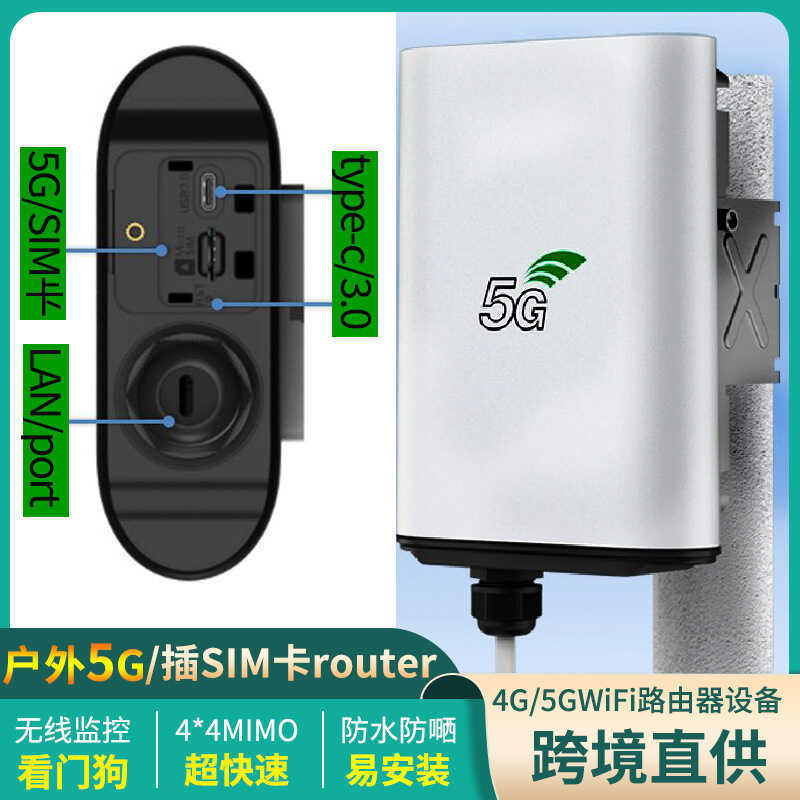 5G Mobile Wireless Router SIM Card Broadband eSIM Gigabit PoE Port VPN ...