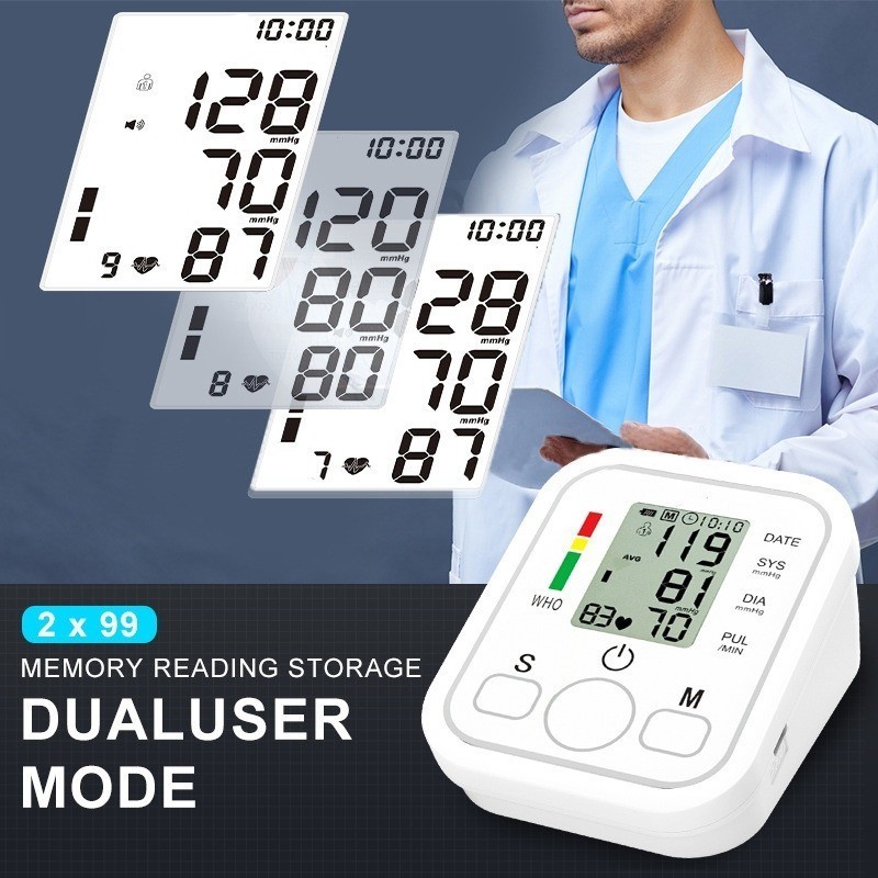 Buy 1 Get 1 Free: Automatic Upper Arm Blood Pressure Monitor with ...