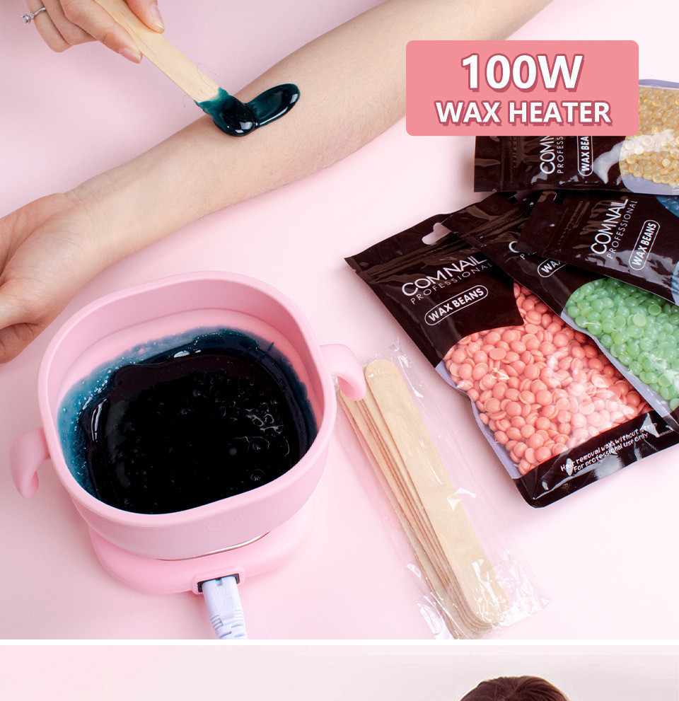 400ML Wax Heater Hair Removal Machine Portable Silicone Wax Warmer SPA ...