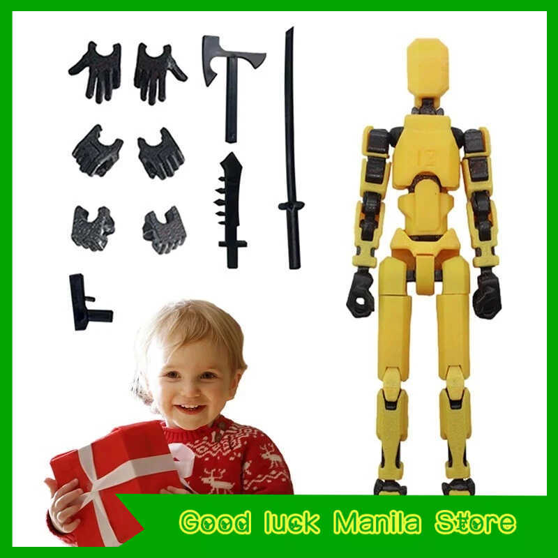 Lucky 13 Action Dummy Figure Multi-Jointed Movable 3D Printed Toy ...