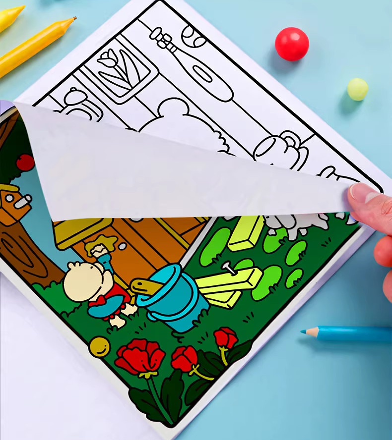 Kids Coloring Book For Toddlers Preschool Safe Non-Toxic Creative ...