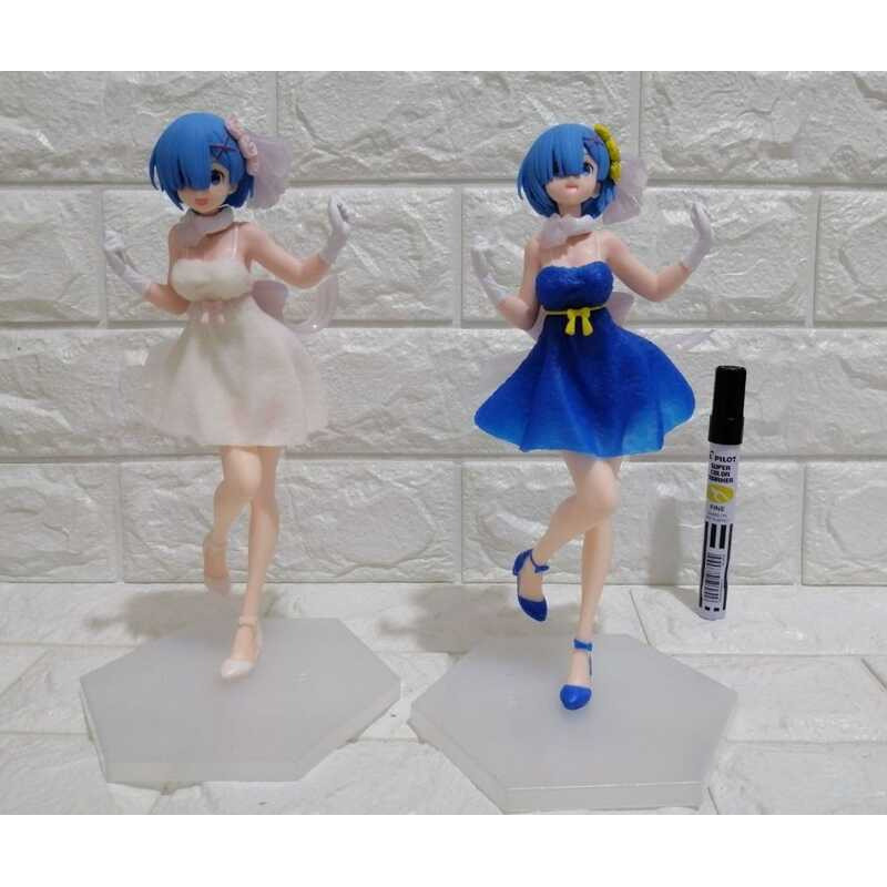 Re Zero Starting Life in Another World Rem Ram Rem Blue White cm Anime ...