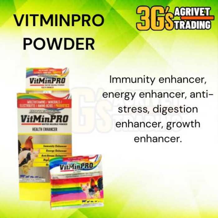 G AGRIVET VITMIN PRO WATER SOLUBLE POWDER GRAMS Sachet MULTIVITAMINS ...