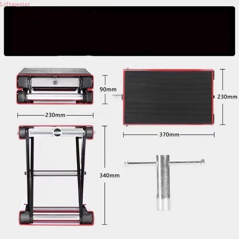 Carstorm Hydraulic Motorcycle ATV Scissor Lift Jack Crank Hoist Stand ...