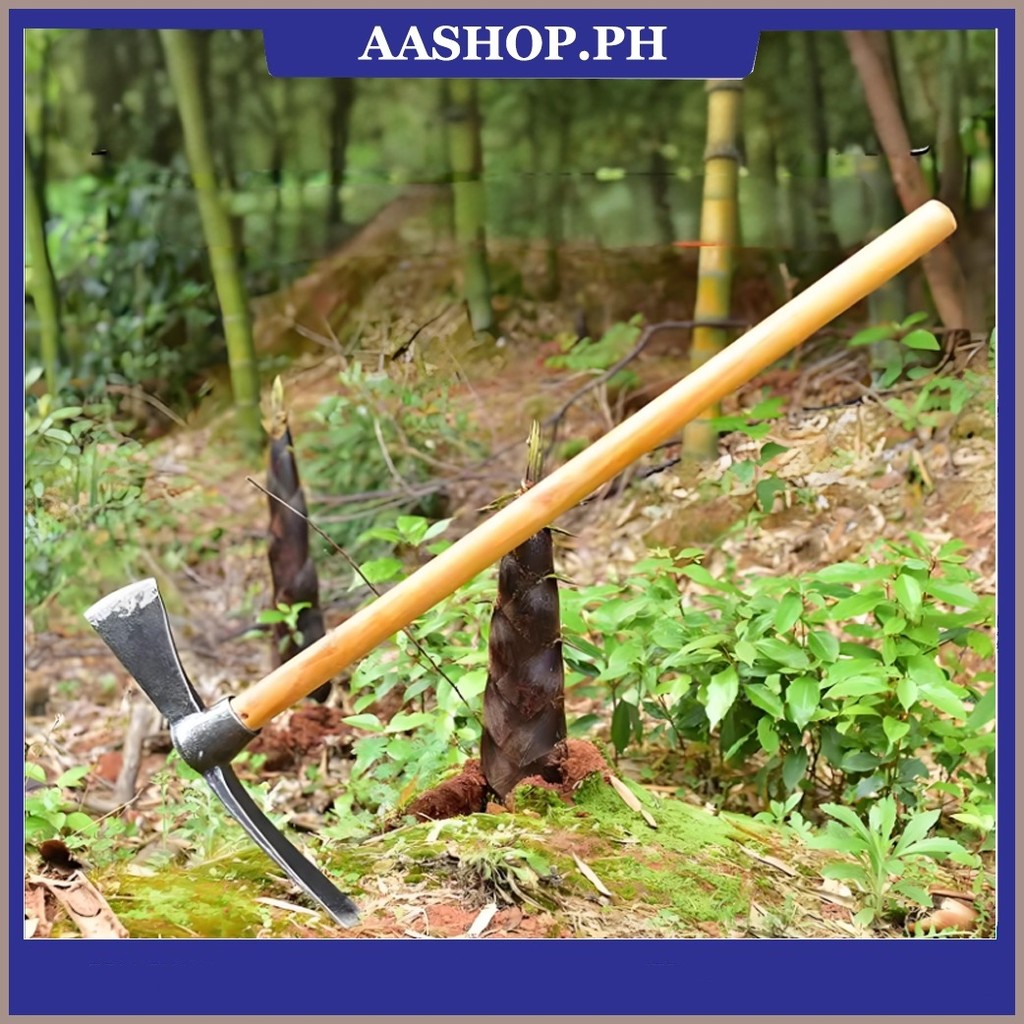 ↑ Pick axe with Wooden Handle Hoe Garden farm tools for Outdoor Home ...