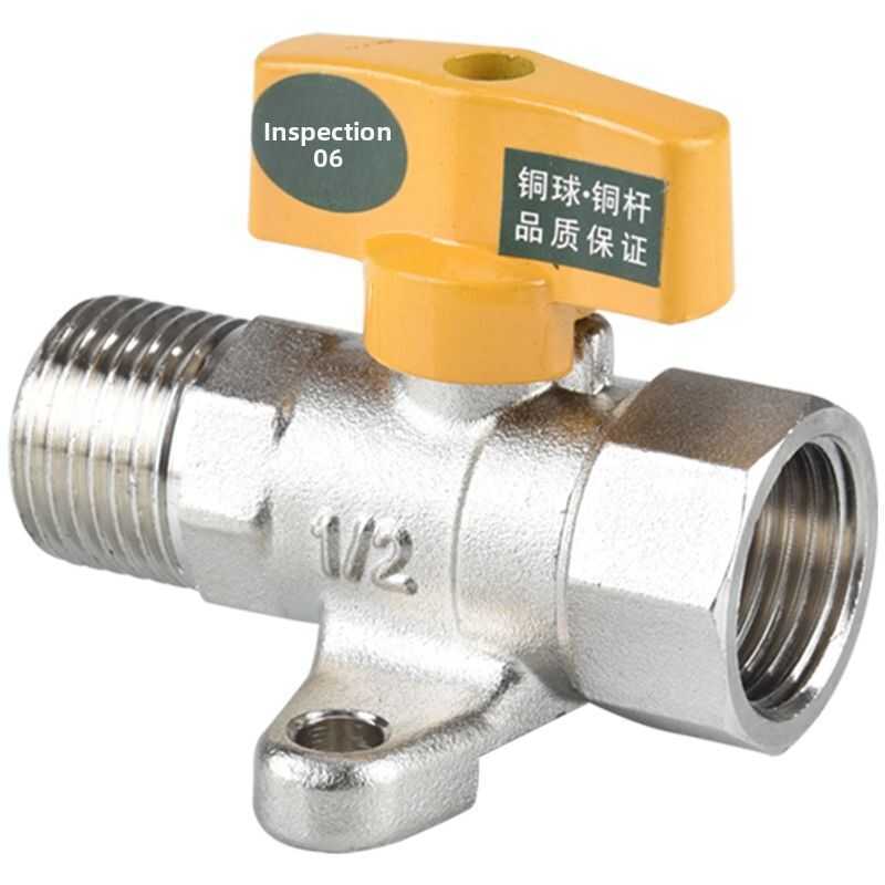 Full Copper Gas Valve With Base Aluminum Plastic Pipe Natural Switch ...