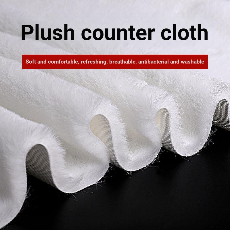 White Plush Cloth Glasses Display Cabinet Backing Jade Jewelry Counter ...