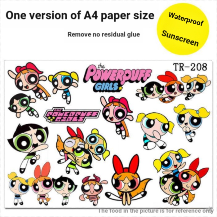 [Powerpuff Girls Merchandise] [Decoration Versatile] Car Stickers ...