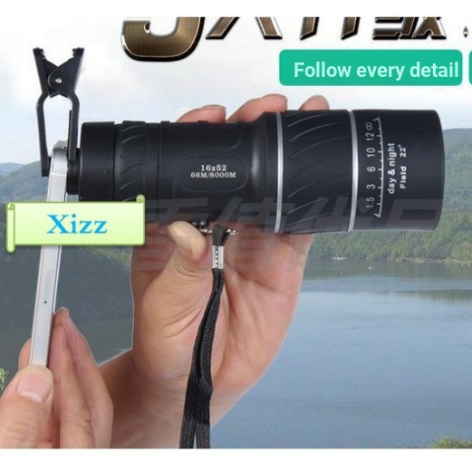 Full Optical High Power Hd Night Vision Portable 16X52 Monoculars ...