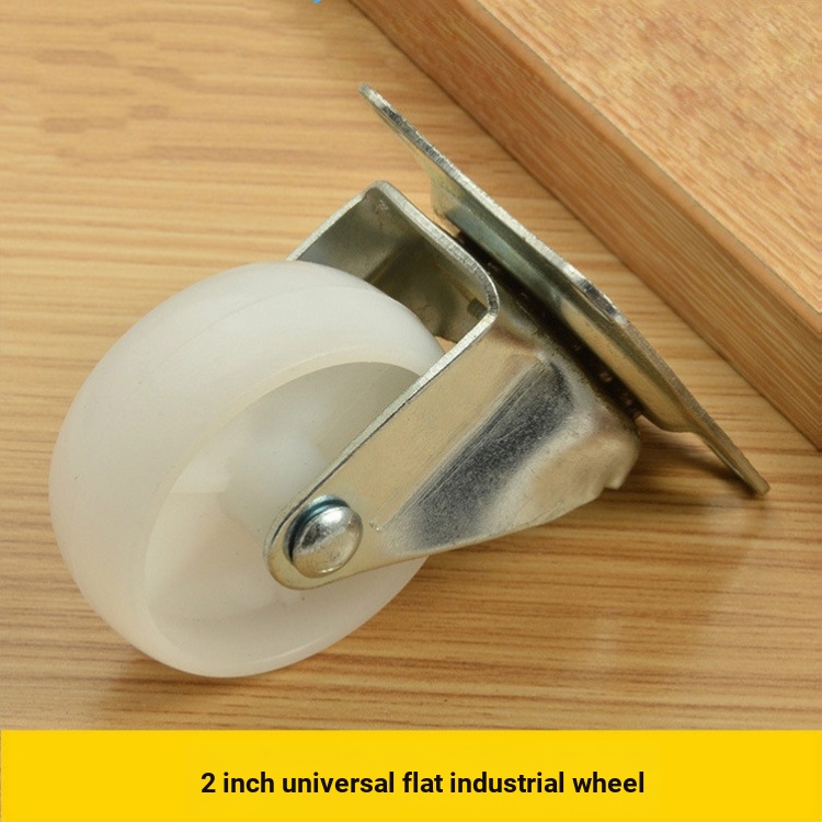 Jumeili 7cm Universal Flat Industrial Caster White Nylon Wheel Display ...