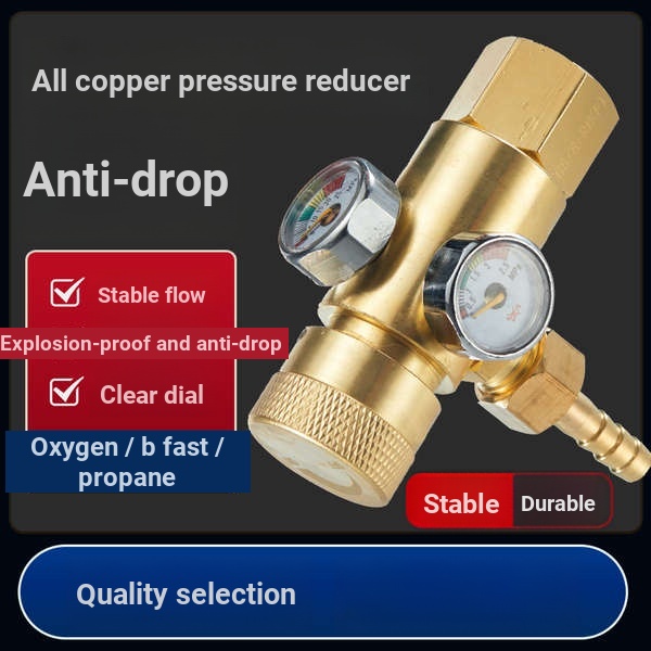 Shock-Resistant Oxygen Acetylene Propane Gauge Pressure Reducer Gas ...