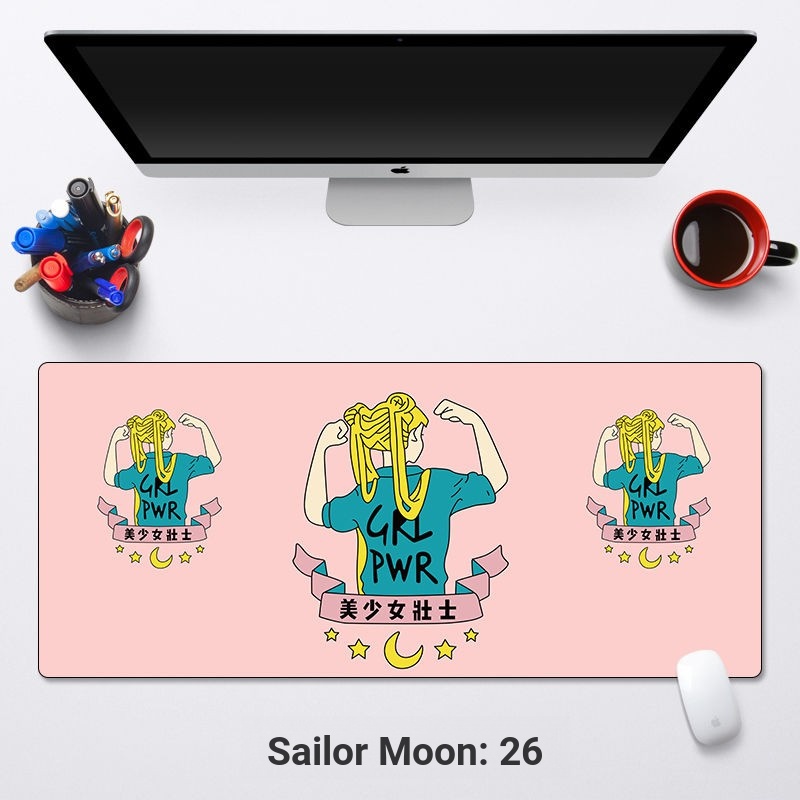 [700x300] Sailor Moon Series Oversized Mouse Pad Table Customizable ...