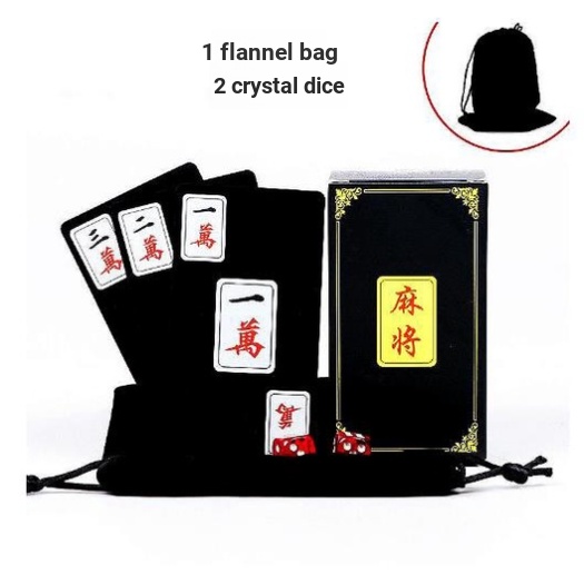 Waterproof Solitaire Mahjong Playing Cards Thickened Plastic Travel ...