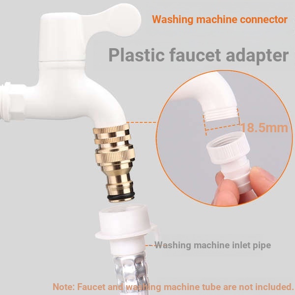 Plastic Faucet Adapter Washing Machine Conversion Multifunctional Four ...