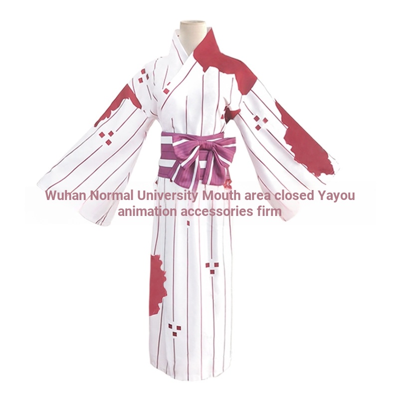Midouzi cosplay Costume Blood Stains Daily Kimono Kamado Tanjiro Demon ...