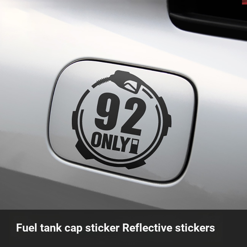 P-a78 Car Fuel Tank Cover Sticker Reflective Sticker Prompt Sticker 92 ...