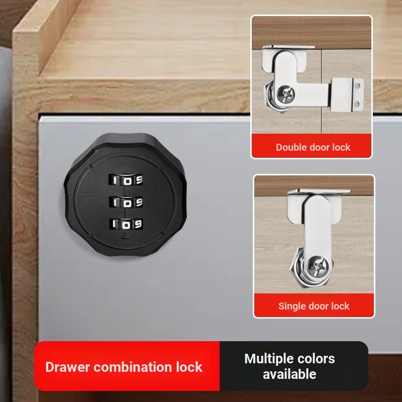 Drawer Combination Lock › Drawer Combination Lock Double Open Cabinet ...