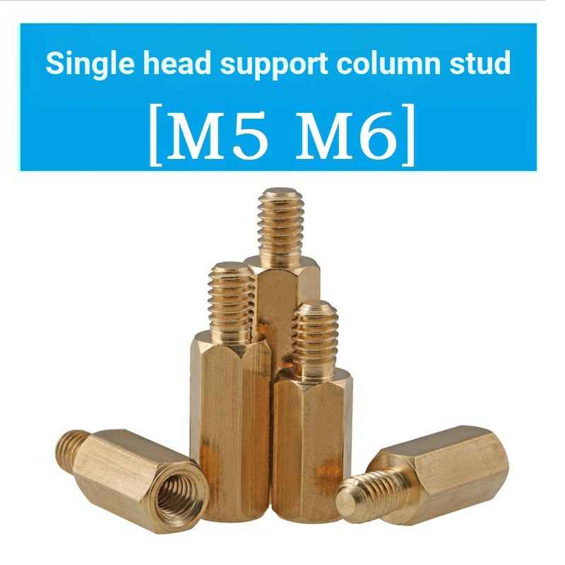 [M5+7 M6+8] Copper Column Hexagonal Copper Column Chassis Screw Single ...