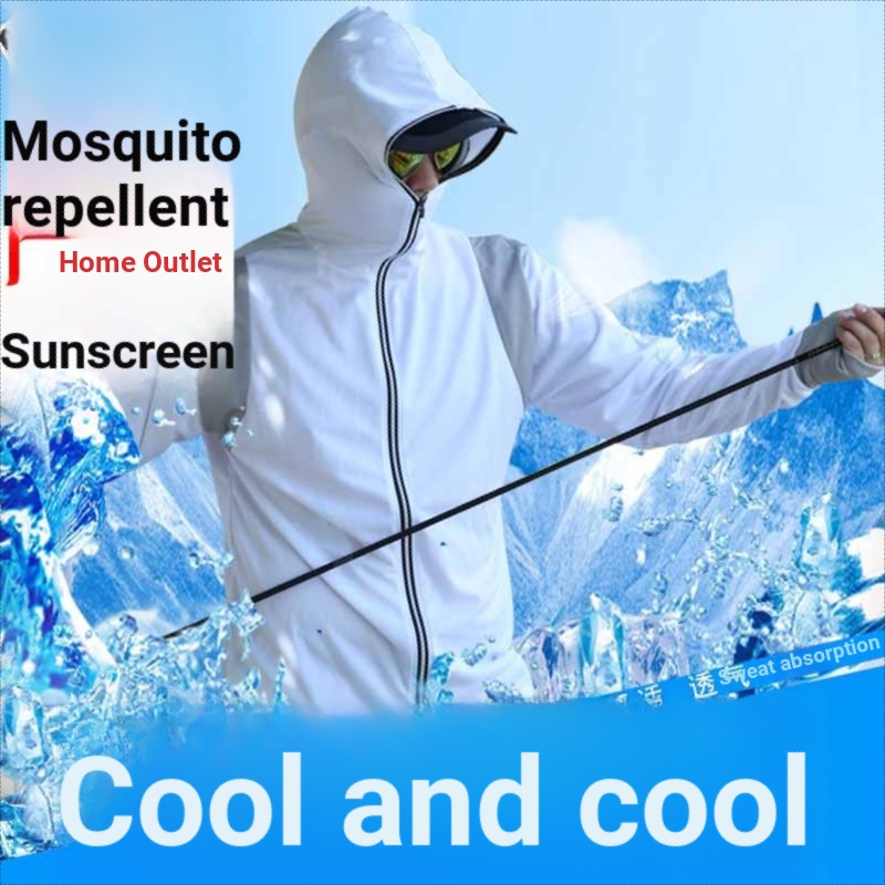 Fishing Clothing Sunscreen Clothing Men Ice Silk Breathable Summer ...