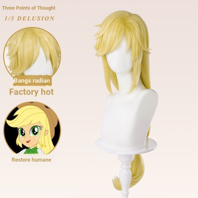 Three Points Delusional My Little Pony Apple Jiaer Wig cos Apple Jack ...