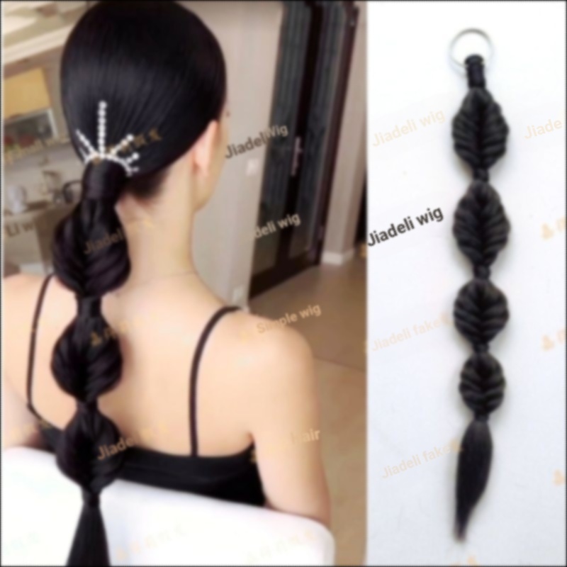 Iron Ring Hand-woven Twist Braids Boxing Braids Twist Braids Ponytail ...