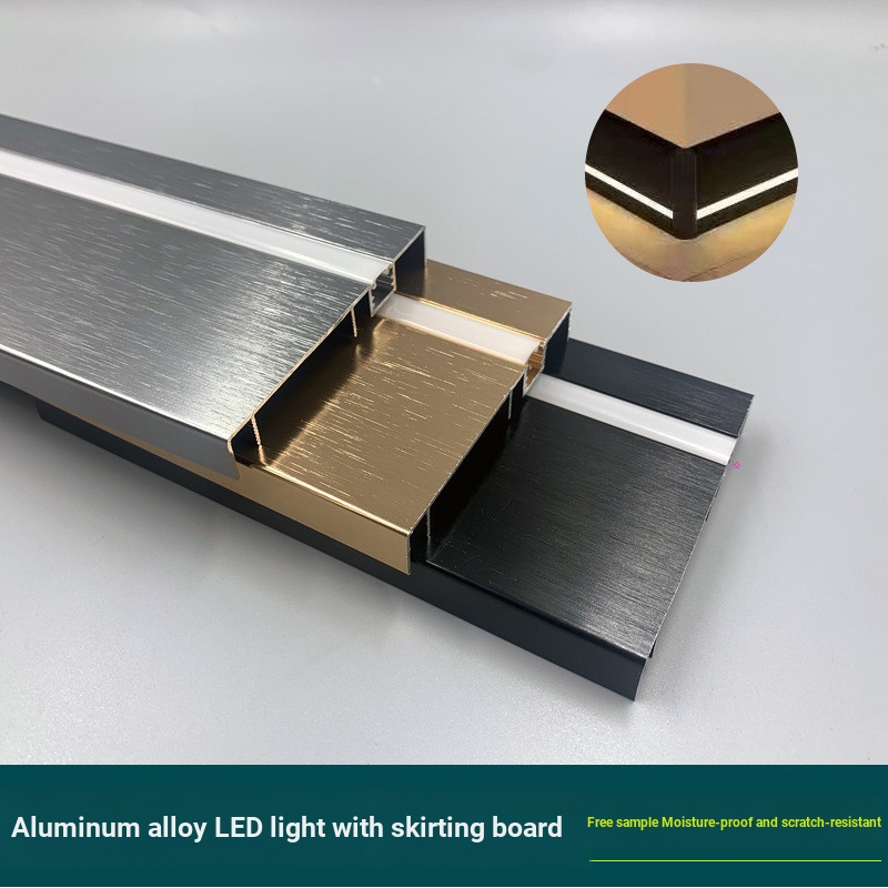 Baseboard Luminous led Light Luminous Metal Baseboard Aluminum Alloy ...