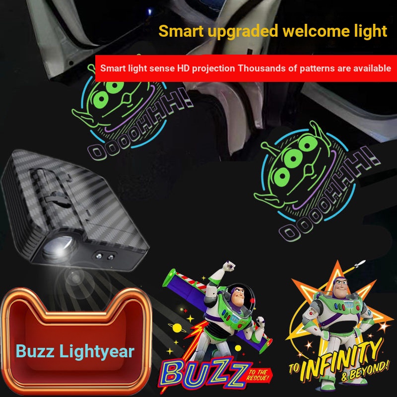 Buzz Lightyear Door Welcome Light Toy Story Three-Eyed Monster Driving ...