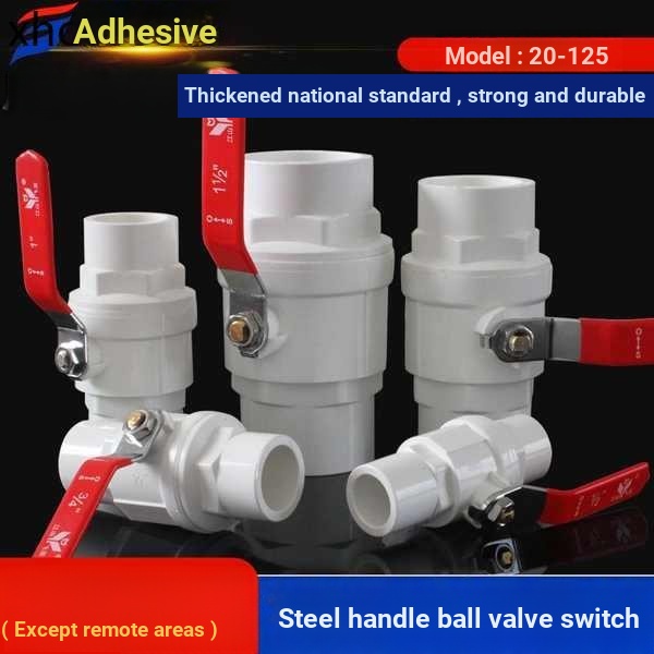 Pvc Steel Handle Ball Valve Switch Valve Water Pipe Gate Valve Fittings ...