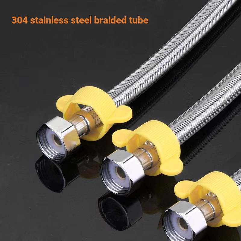 4 Points 304 Stainless Steel Braided Pipe Toilet Connection Pipe ...