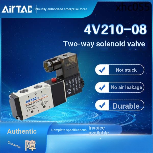 Yadeke Two-Digit Five-Way Solenoid Valve 4V21008B-24V Pneumatic Control ...