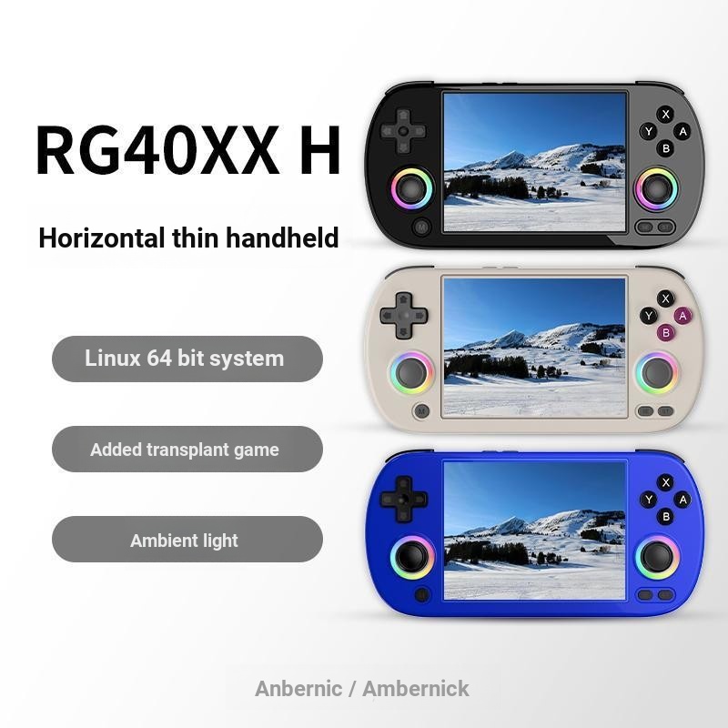 Amber Nick RG40XXH Horizontal Version Thin Light Open Source Handheld ...