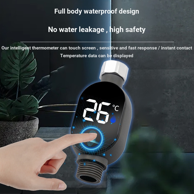 Shower Thermometer Baby Bath Temperature Measurement Waterproof Smart ...