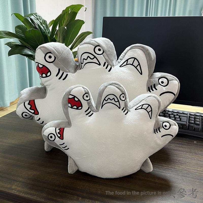 Shark Hand Shark Fork Shark Egg Harmony Stem Plush Toy Strange Flavor ...