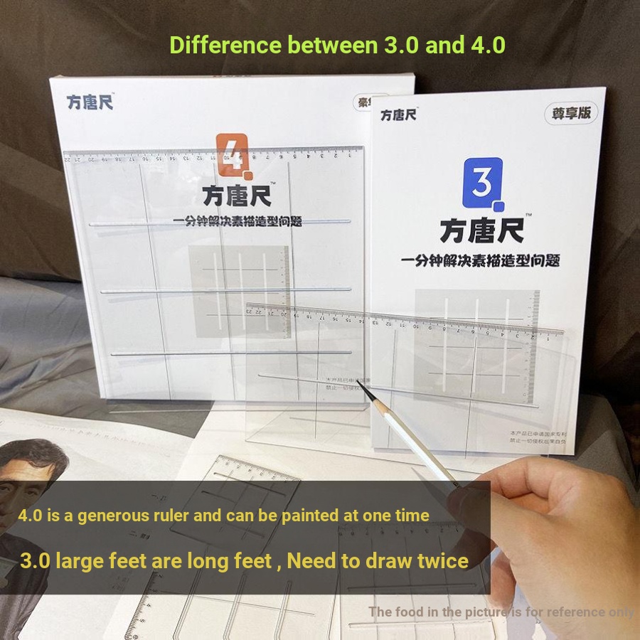 Square Tang Ruler Sketch Ruler Sketch Modeling Auxiliary Ruler Express Jiugongge Punching Ruler ...