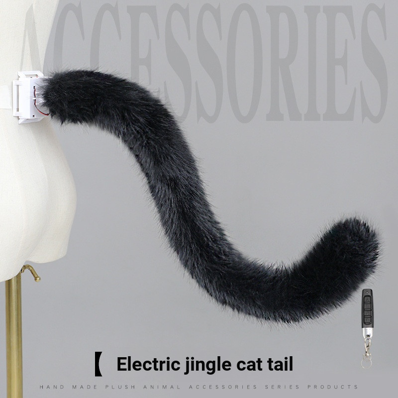 Electric Remote Control Swingable Cat Tail Simulation Plush ...