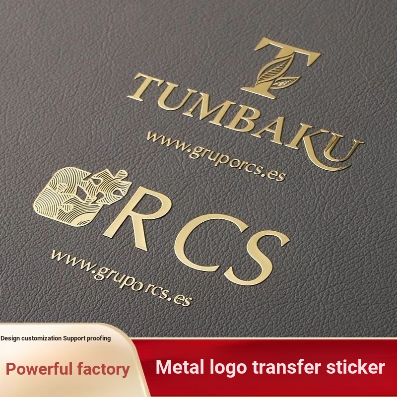 Uv Transfer Sticker Customized Trademark logo Metal Crystal Label ...