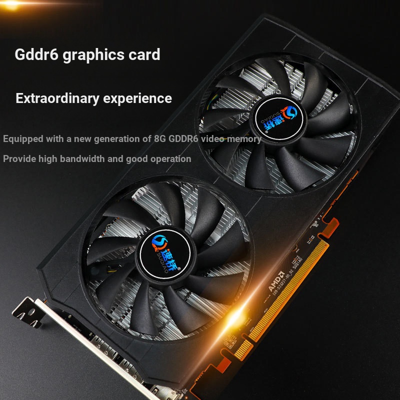 Suqiao RX5500 8G Graphics Card GDDR6 Desktop Computer AMD Gaming ...