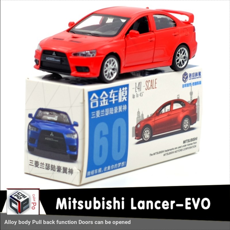 Caipo Mitsubishi Lancer EVO Alloy Car Model Intermediate Car 1: 41 Pull ...