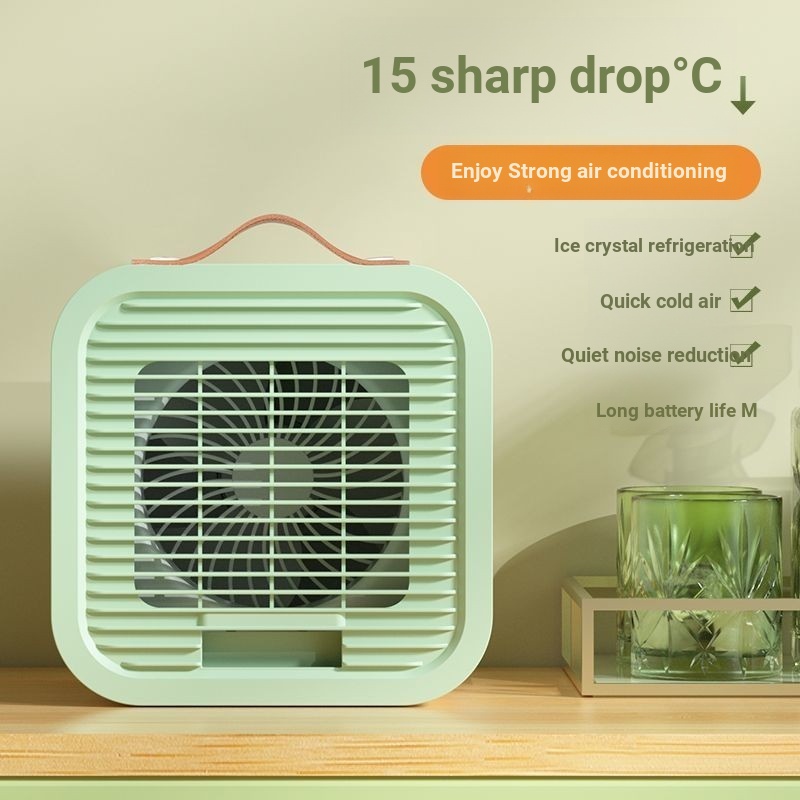 Ice Crystal Refrigeration Mini Air Conditioning Fan usb Small Office ...