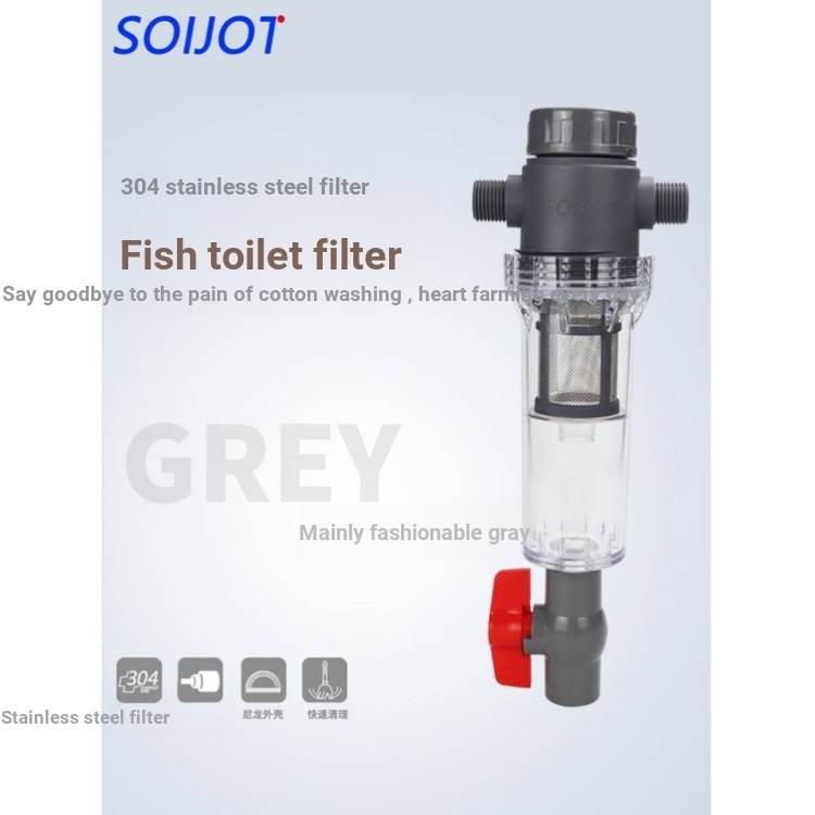 Extendable Fish Toilet Fish Stool Collection Precipitation Warehouse ...
